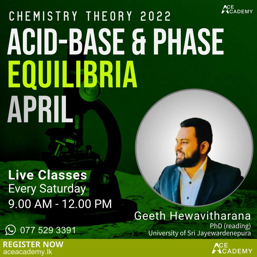 2022 Chemistry Acid Base Phase Equilibria Unit 12 Month Of 